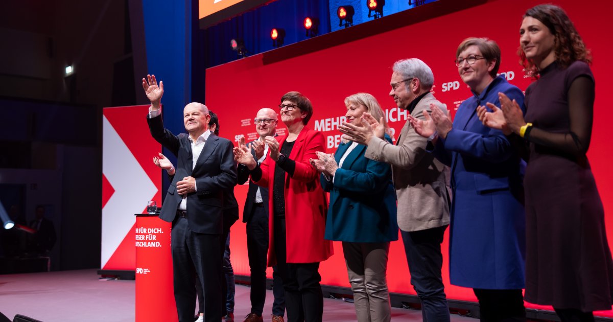 Olaf Scholz in Leipzig: „Wir können das alles zusammen hinkriegen!“